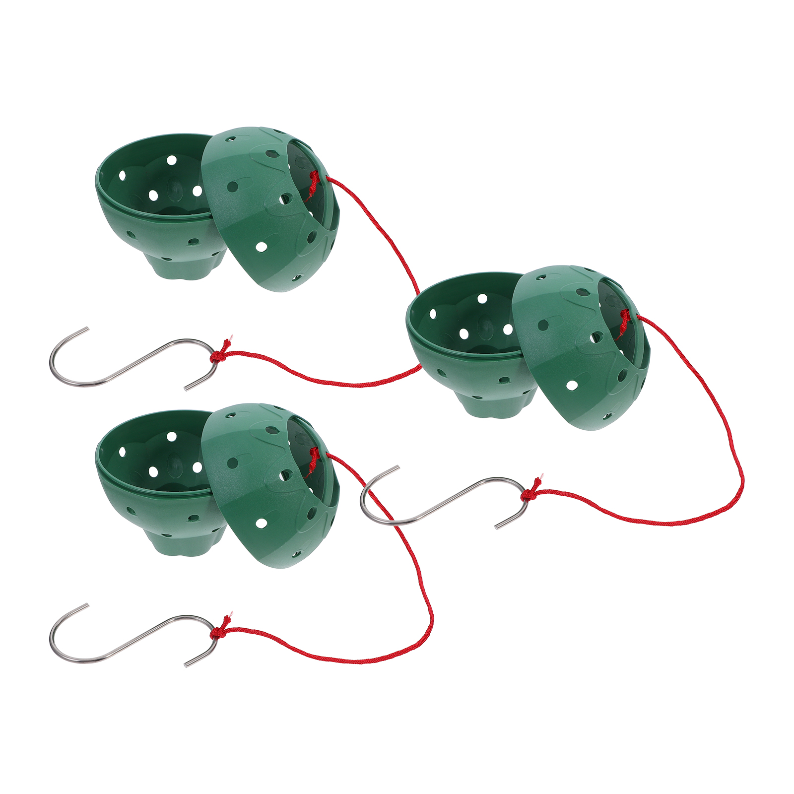 3 Pcs Porous Ball Basin Plant Hangers Flower Pot Rack Green - Walmart.com