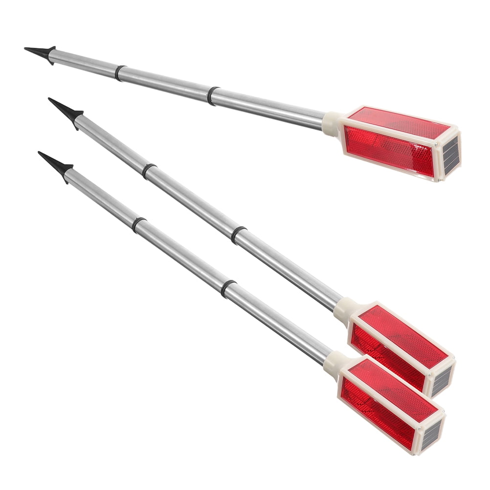 3 Pcs Post Reflectors Driveway Warning Light Removable Marking ...