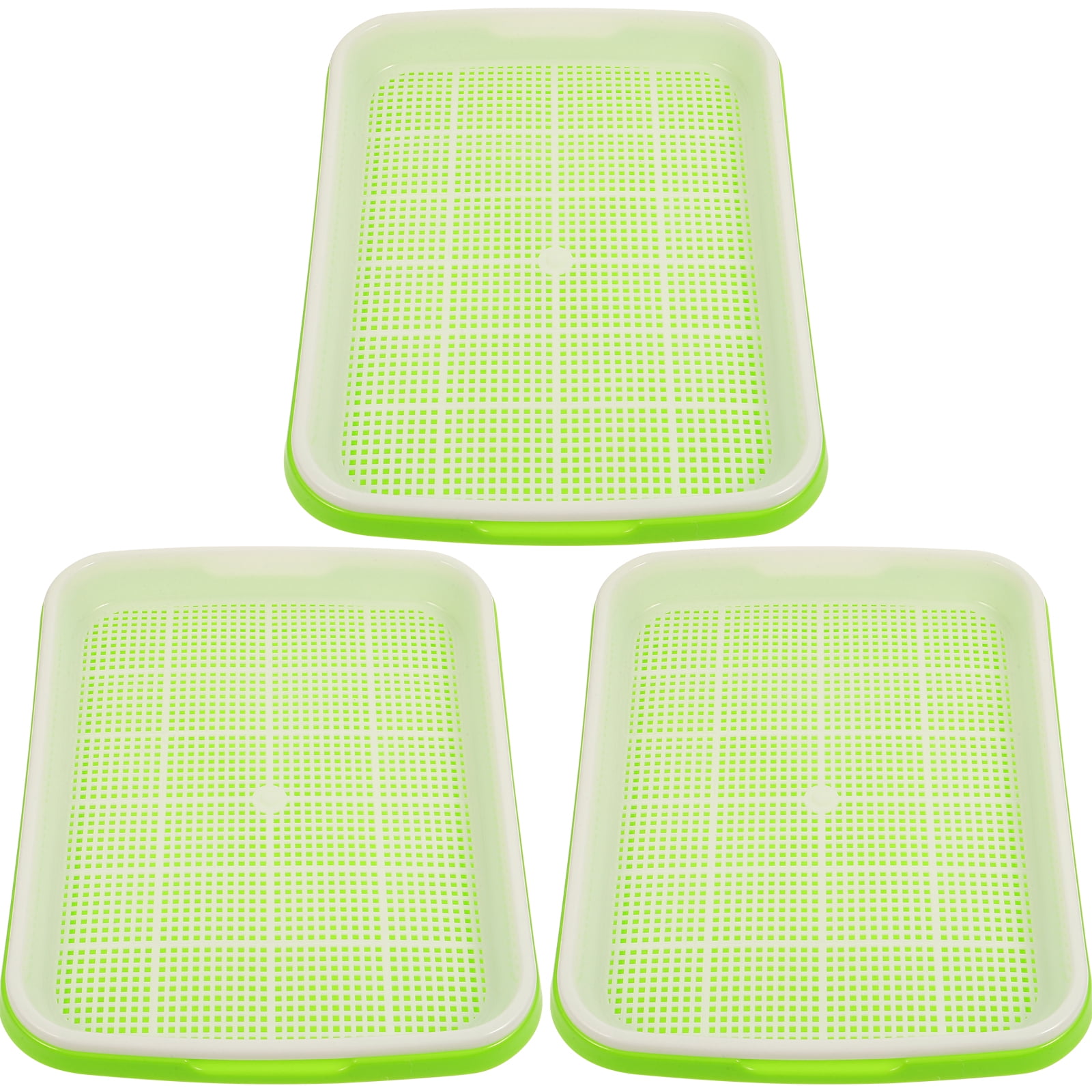 3 Pcs Pot Aquatic Germination Tray Safe Nursery Tray Baby 34X25CM Green ...