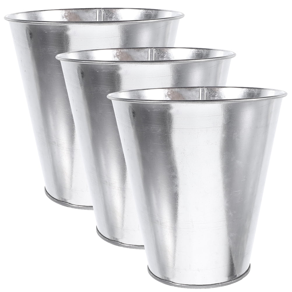 3 Pcs Pots for Plants Garbage Can Fresh Flower Bucket Vintage Flower ...