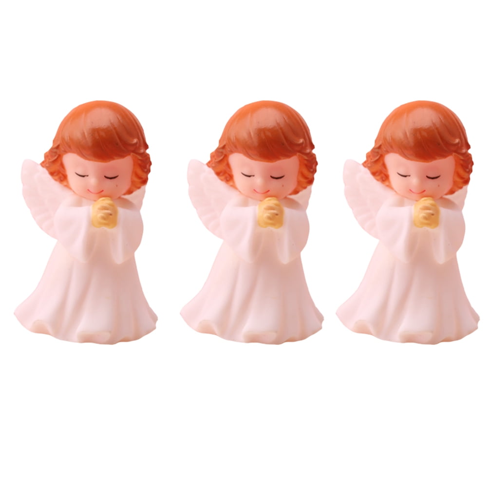 3 Pcs Praying Angel Miniature Angels Small Baby Figurines Ornaments for ...