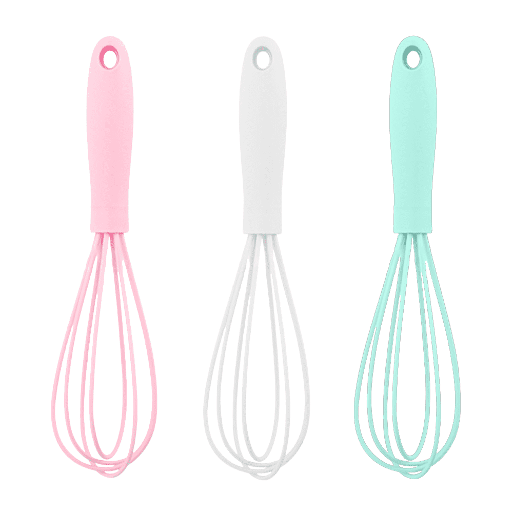 3 Pcs Premium Colorful Kitchen Mini Silicone Whisks - Mini Whisk Set ...