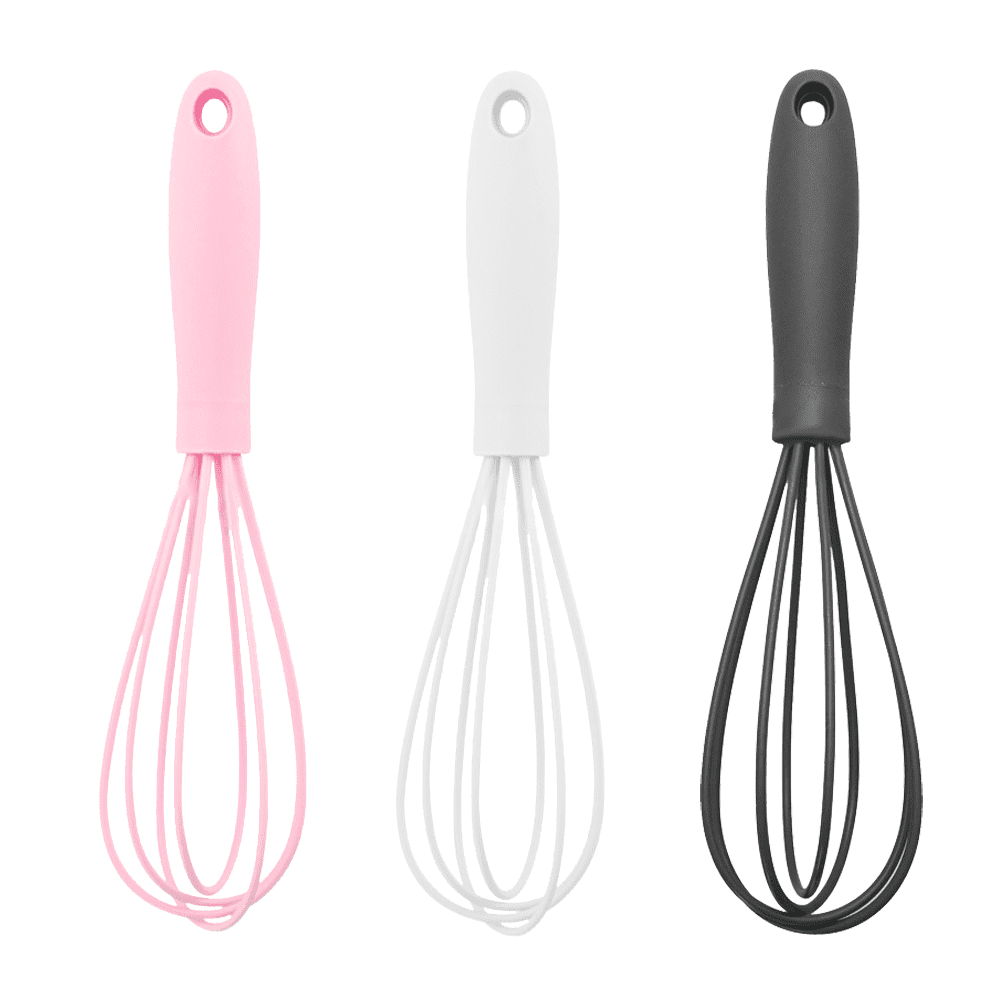3 Pcs Premium Colorful Kitchen Mini Silicone Whisks - Mini Whisk Set ...
