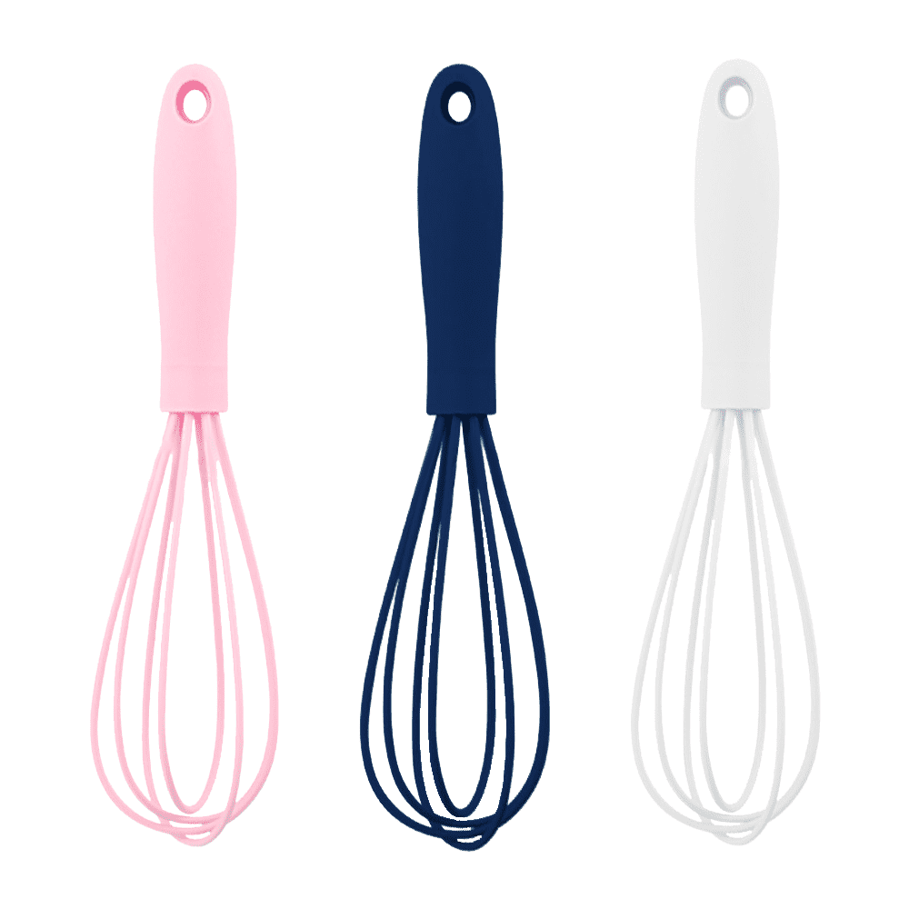 3 Pcs Premium Colorful Kitchen Mini Silicone Whisks - Mini Whisk Set ...