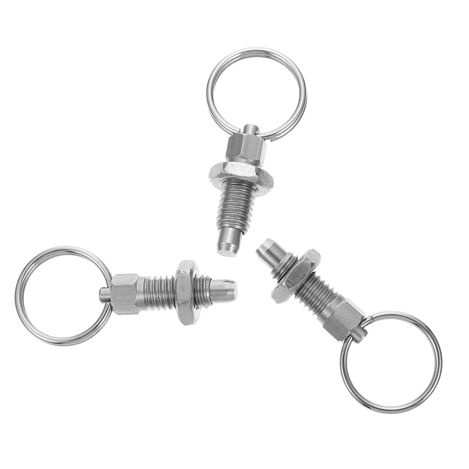 3 Pcs Pull Ring Knob Plunger Safety Pin Spring Plungers Indexing ... 3 Pcs Pull Ring Knob Plunger Safety Pin Spring Plungers Indexing ...