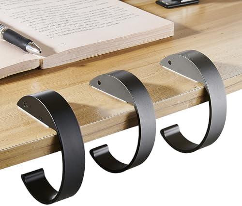 3 Pcs Purse Hook for Table, Purse Hangers for Desk Black, Purse Holder ...