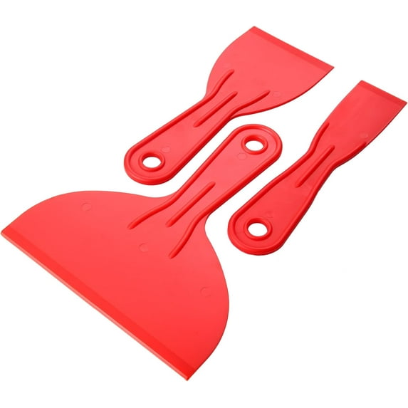 3 Pcs Putty Knife,Flexible Plastic Paint Scraper Tool for Spackling ...
