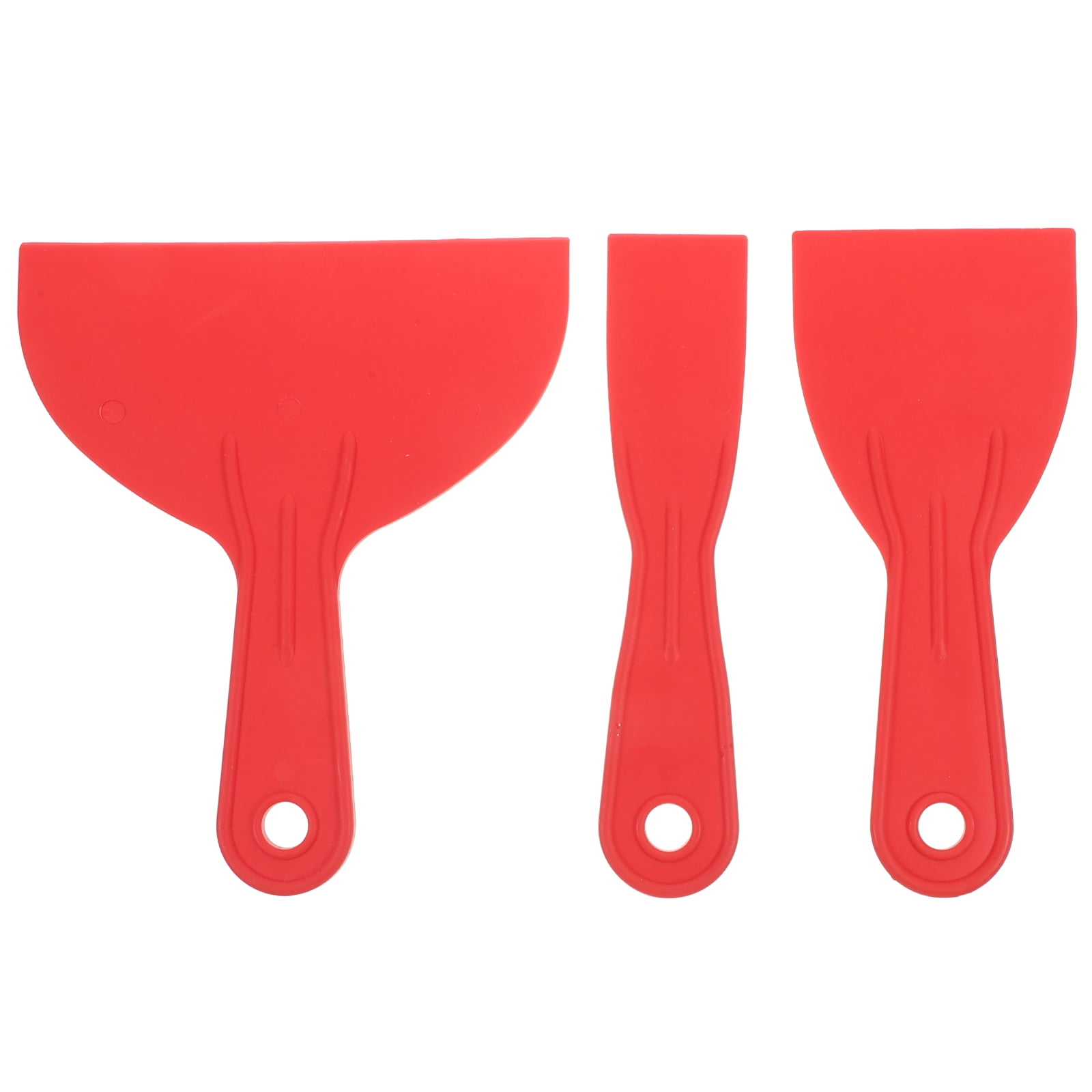 3 Pcs Set Flexible Plastic Paint Wallpaper Scraper Tool Spackle Spatula ...