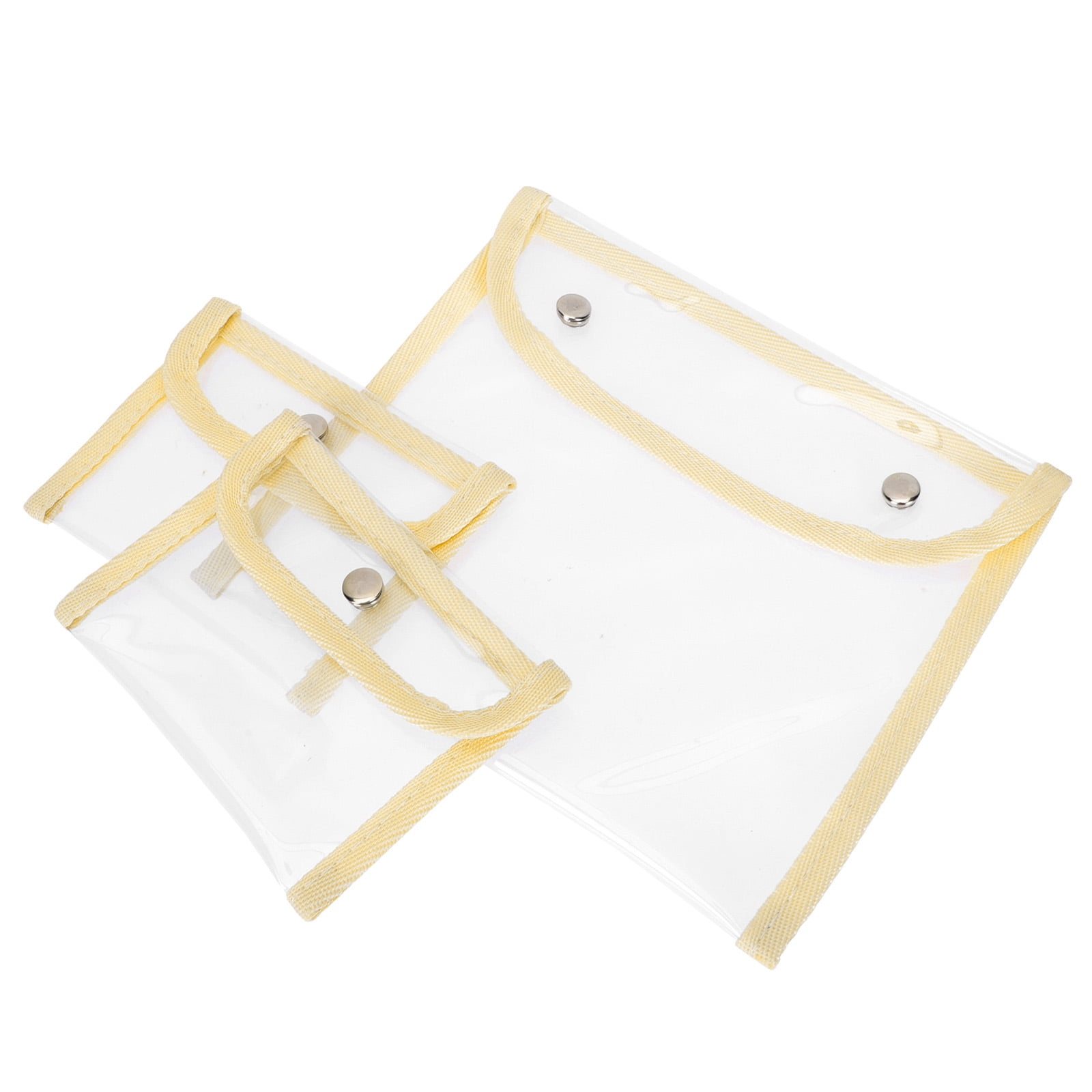 3 Pcs Pvc Transparent Bag File Storage Pouches Change Travel Toiletries ...