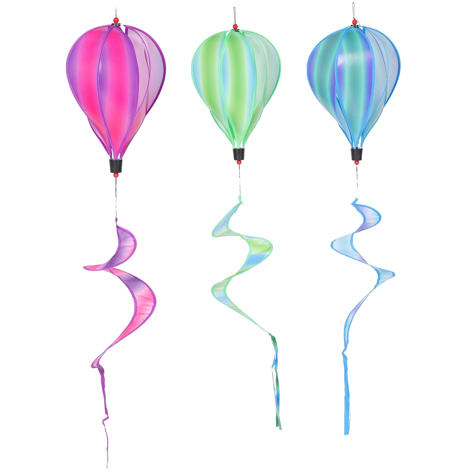 3 Pcs Rainbow Pinwheel Windmill Basket Solar Purple Balloons - Walmart.com
