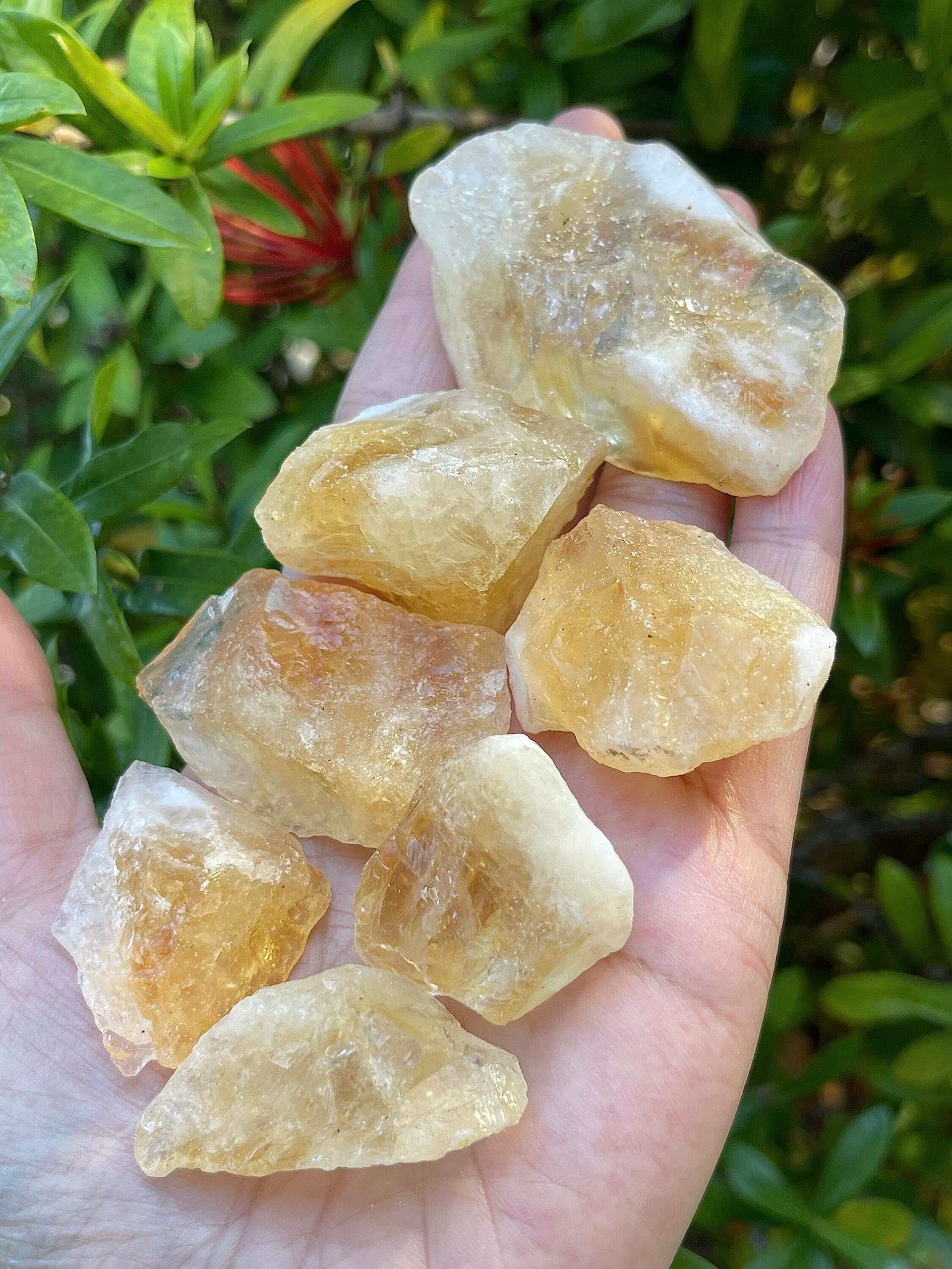 3 Pcs Raw Citrine Crystals, Natural Citrine Stone, Natural Rough ...