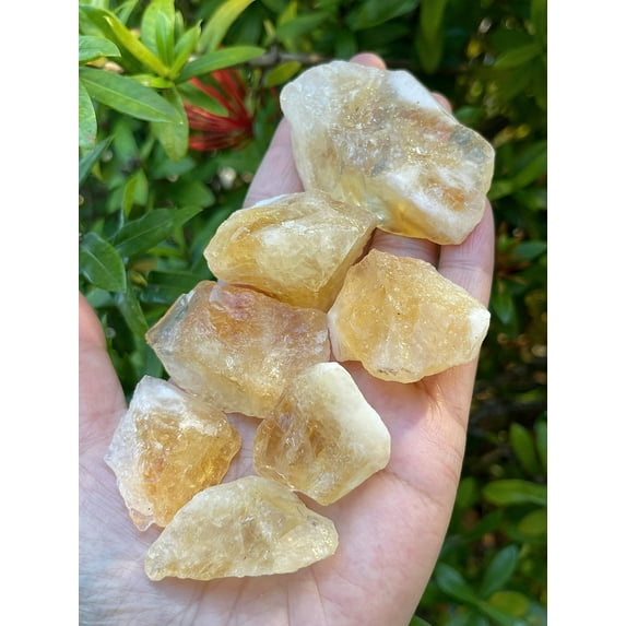 3 Pcs Raw Citrine Crystals, Natural Citrine Stone, Natural Rough ...