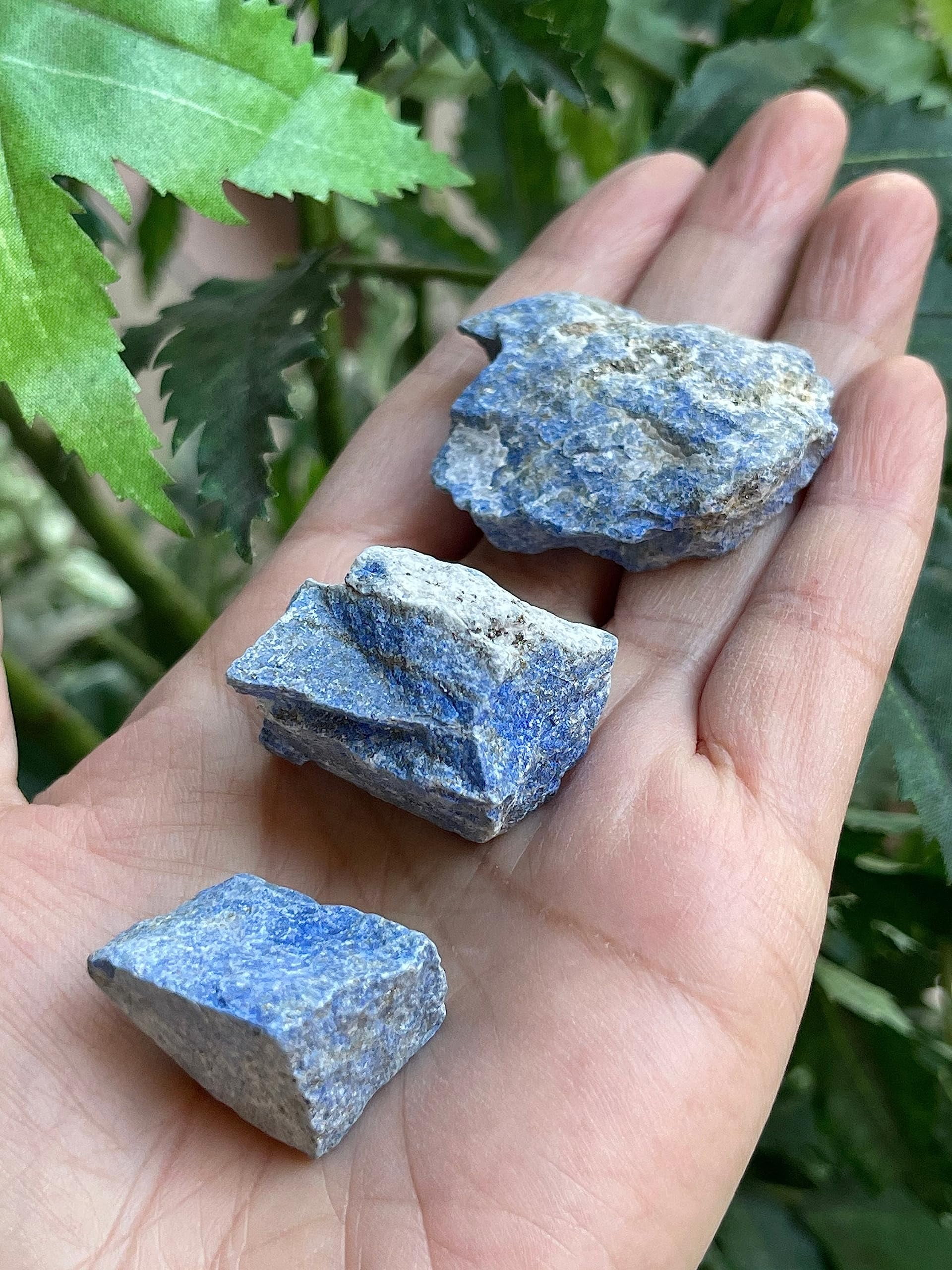 3 Pcs Raw Lapis Lazuli Crystals, Natural Lapis Lazuli Stone, Natural Rough Lapis Lazuli crystals ...