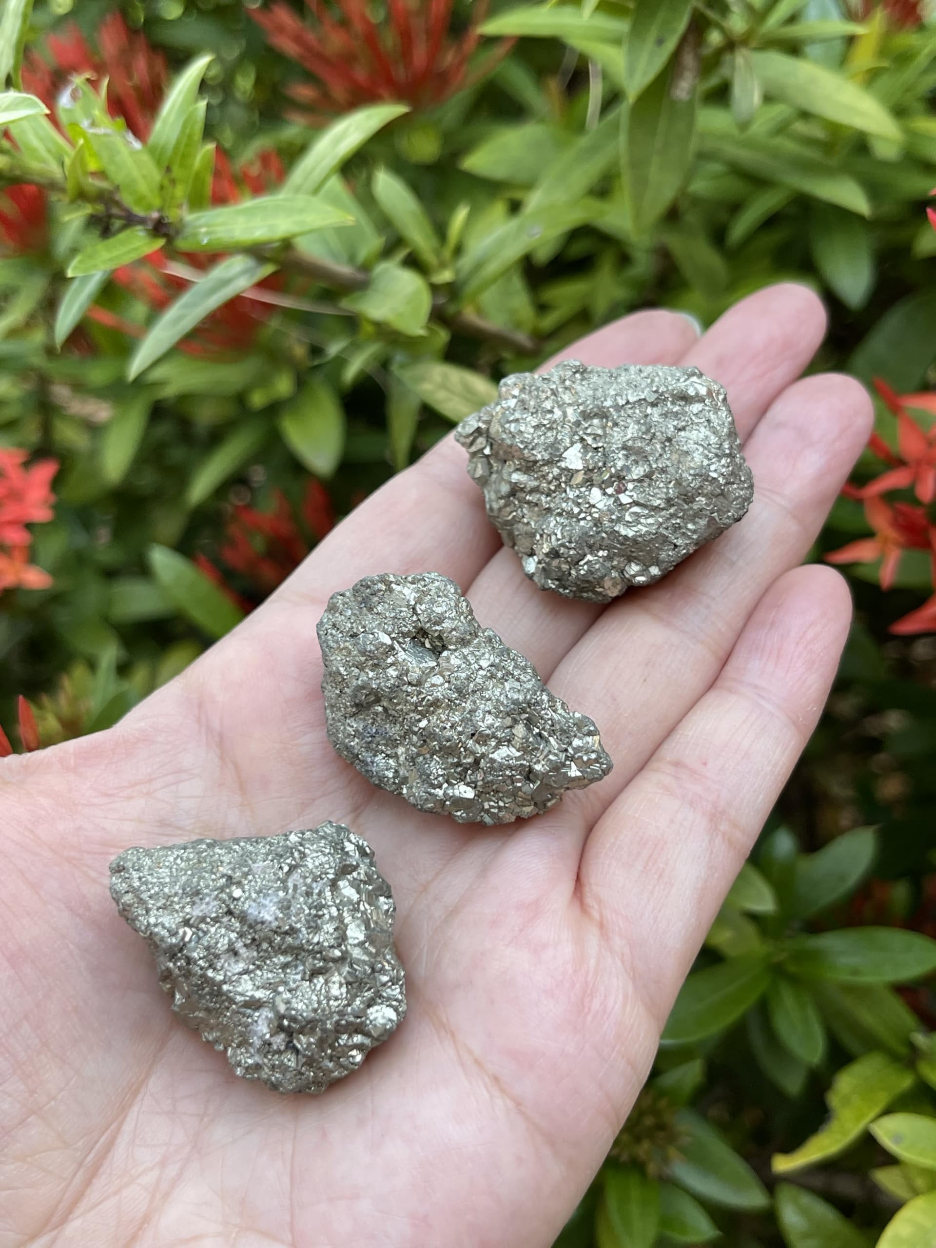 3 Pcs Raw Pyrite Crystals, Natural Pyrite Stone, Natural Rough Pyrite crystals, Pyrite Rough ...