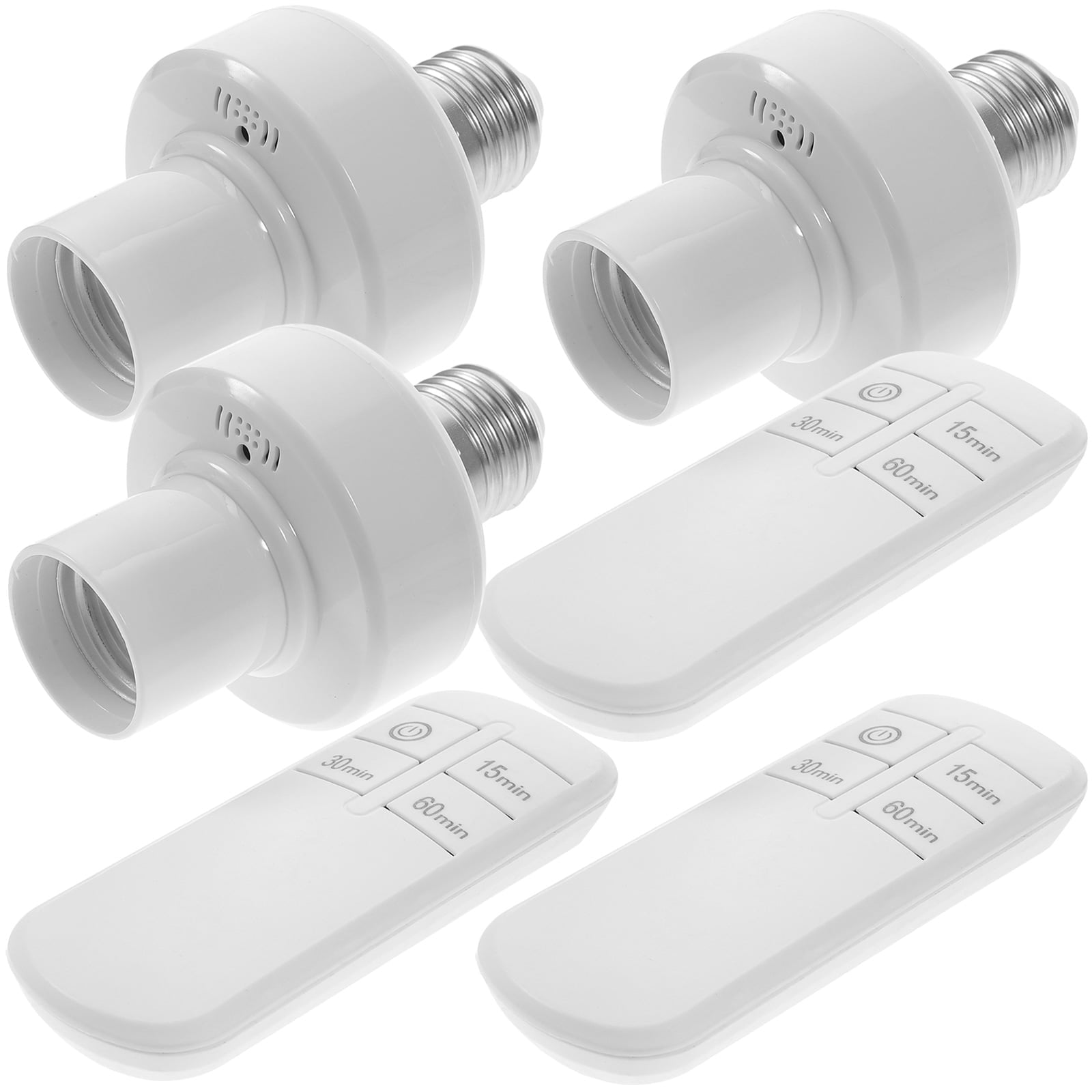 3 Pcs Remote Control Light Head Timers Programmable Indoor Wireless ...