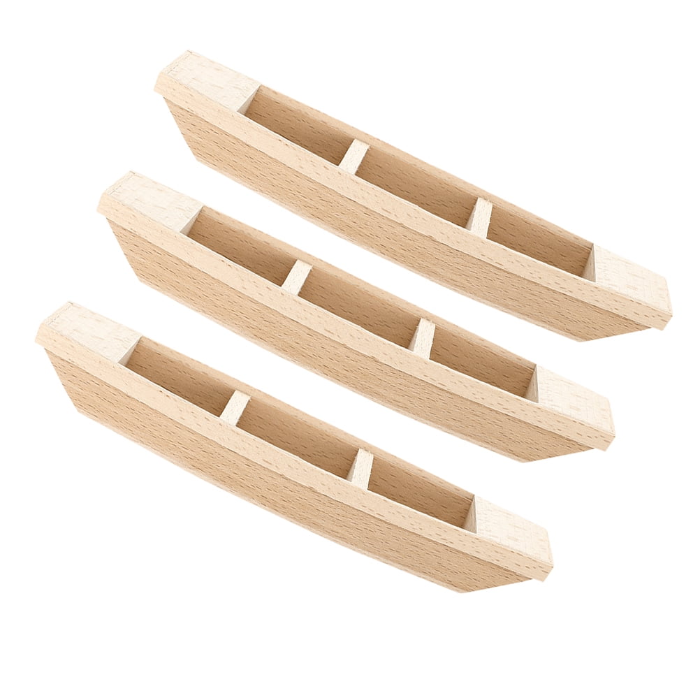 3 Pcs Removable Sponge Wooden Boat Model for Children - Walmart.com