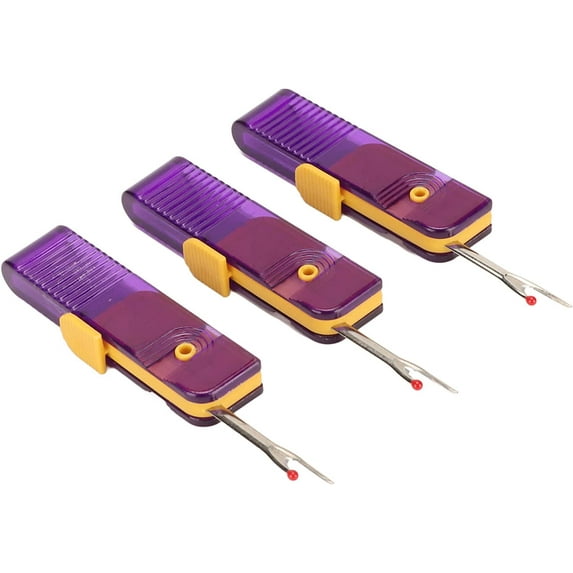 3 Pcs Ergonomic Grip Seam Ripper, 180 Degree Rotation Folding Thread ...