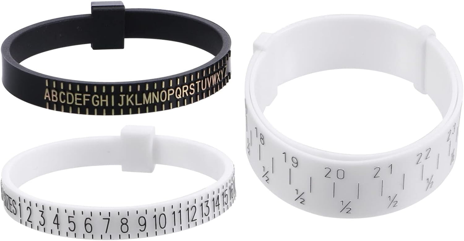 3 Pcs Ring Ruler Bangles Bracelets Ring Mandrel Carpenter Tools ...