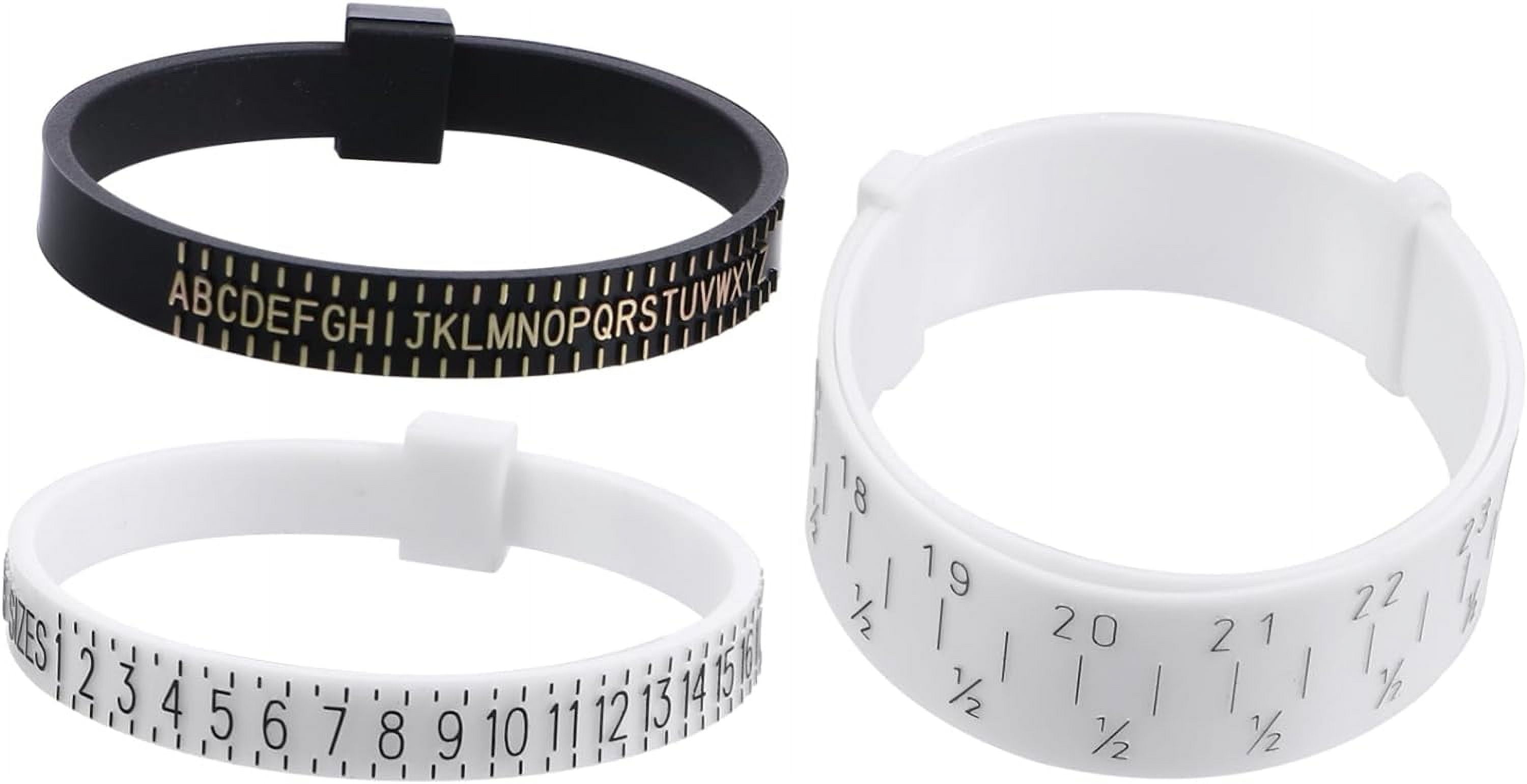 3 Pcs Ring Ruler Jewelry Rings Ring Sizing Gauge Ring Sizer Kit Tools ...