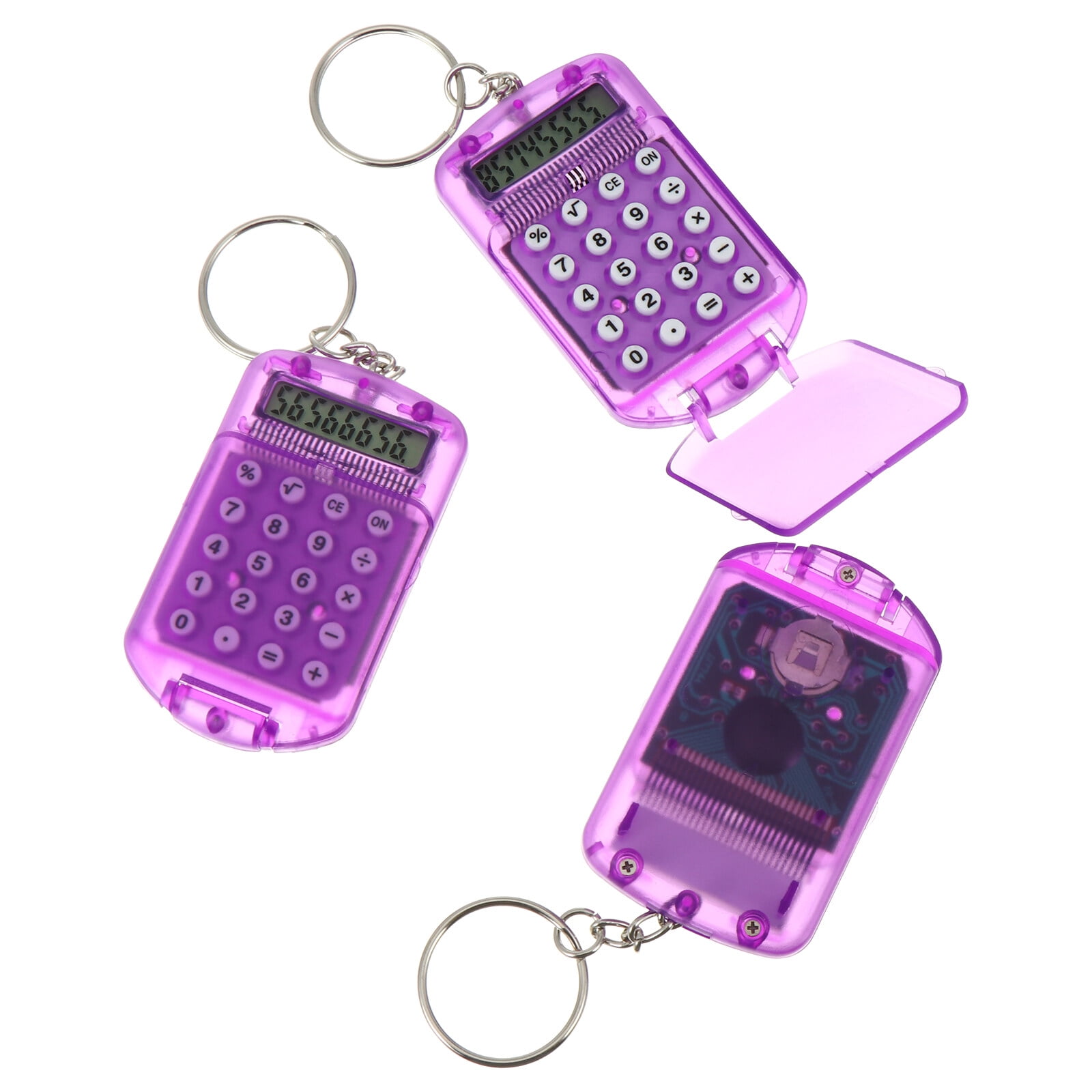 3 Pcs Ring Tins Mini Calculator Compact Office Man - Walmart.com