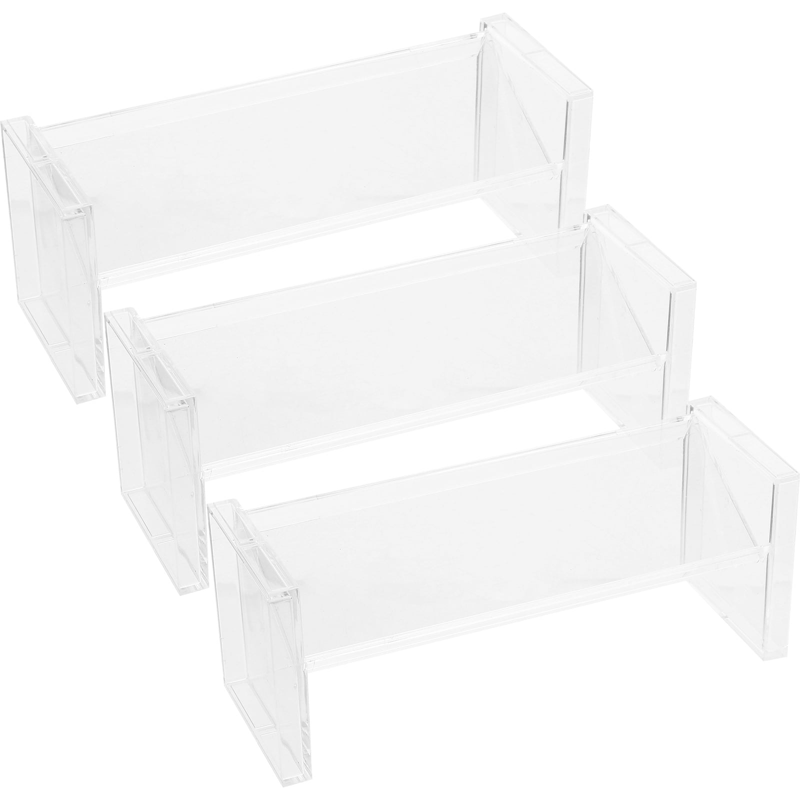 3 Pcs Risers Storage Rack Food Display Stands 19X6.5X7CM - Walmart.com