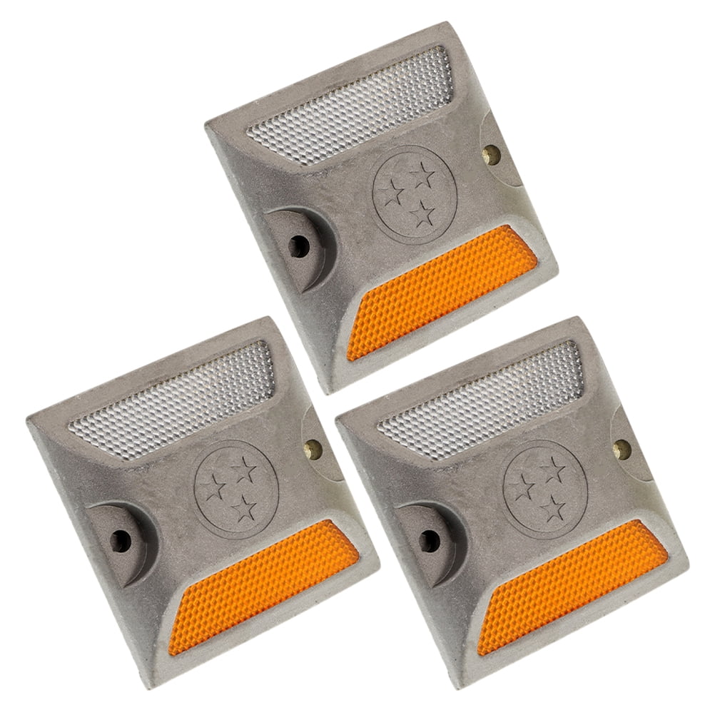3 Pcs Road Lights Sign Reflective Driveway Marker Driveway Reflectors ...