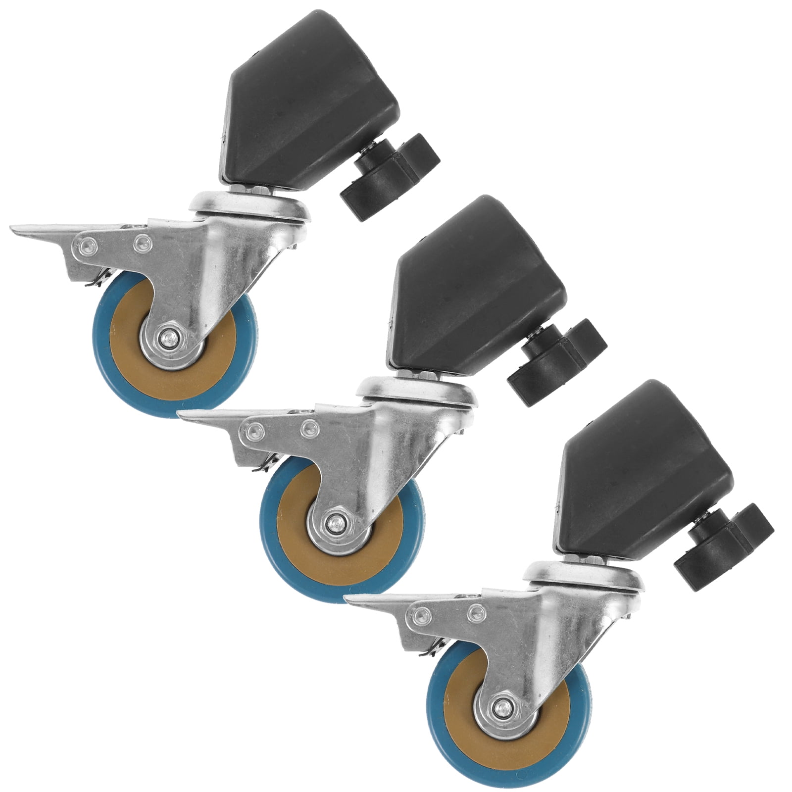 Rotation Casters Lamp Stand Rolling Swivel Wheels Plastic Tripod Base ...