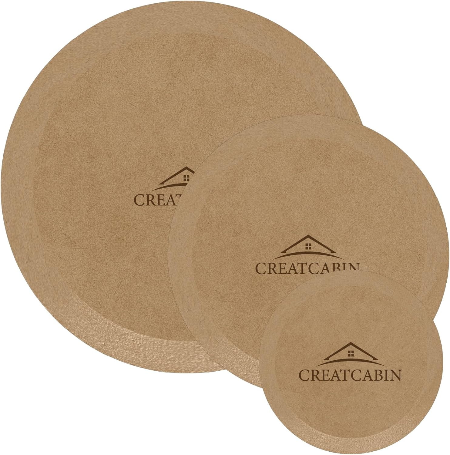 3 Pcs Round Ceramics Plate Forming Molds 3 Size Wooden Pottery Molds ...