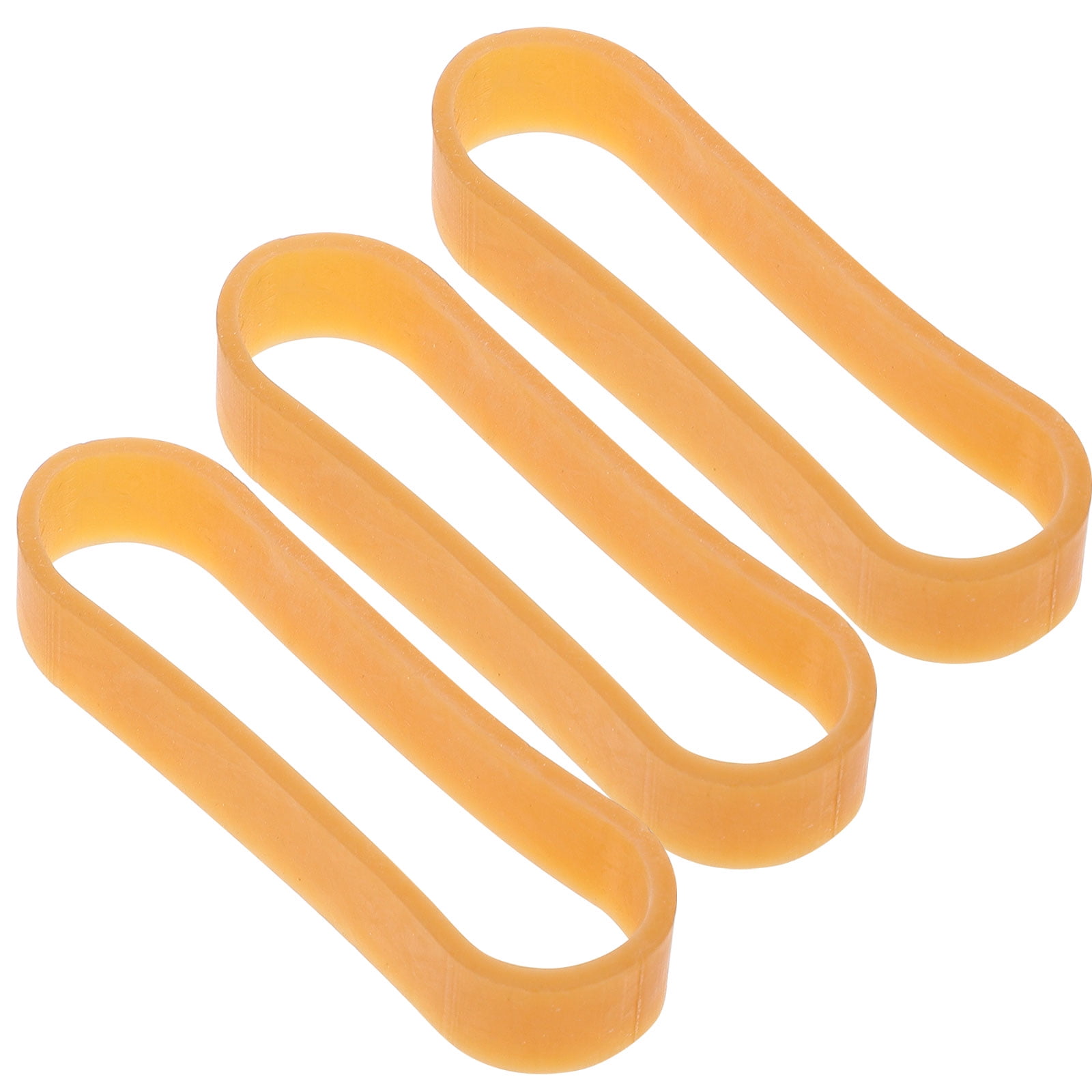 3 Pcs Rubber Strap Elastic Elastics Plaster Wire Ties Office Yellow ...