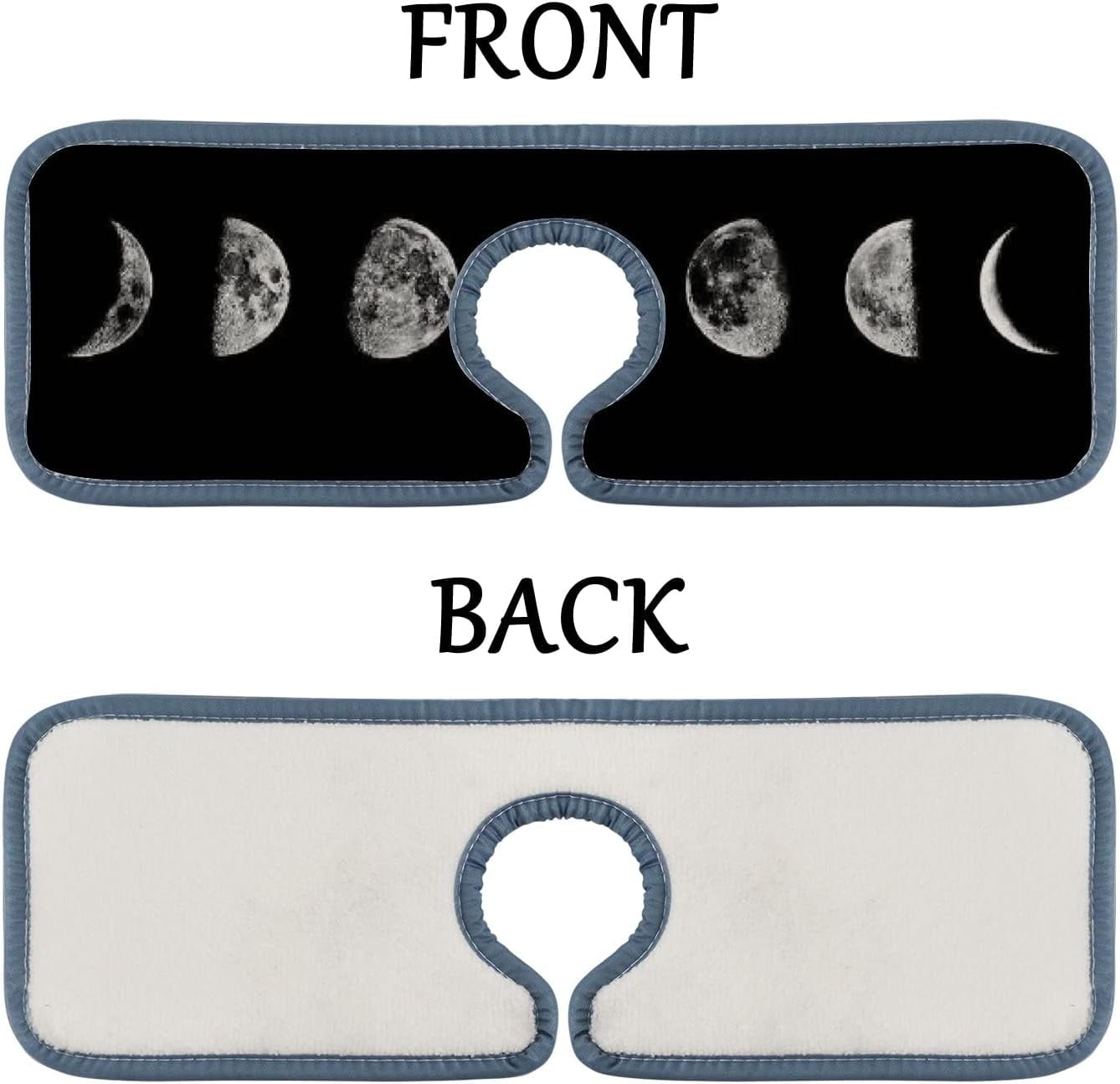 3 Pcs SKYSONIC Faucet Absorbent Mat Moon Phases Washable Counter Drying ...