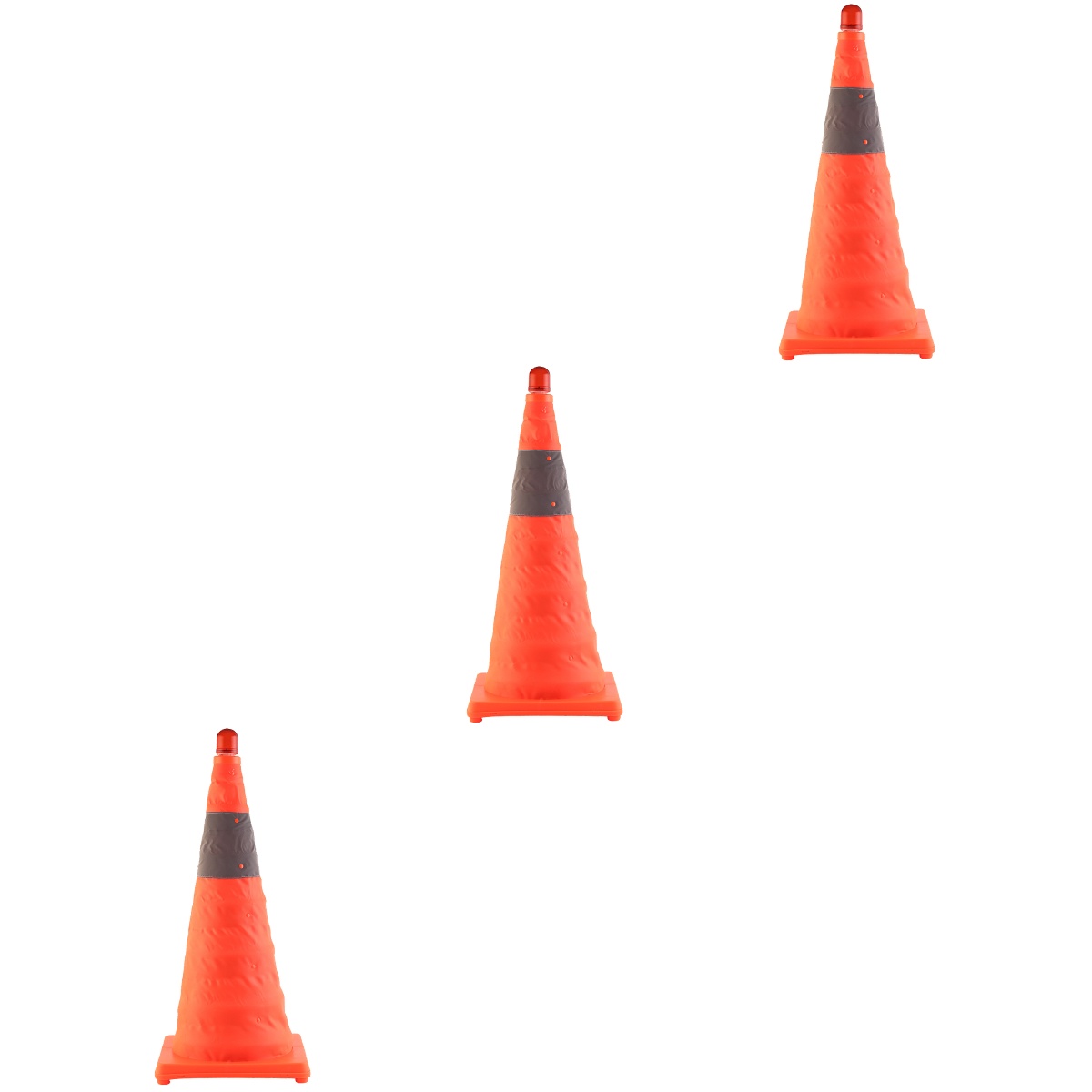 3 Pcs Safety Cones Sports Reflective Foldable Road Child - Walmart.com