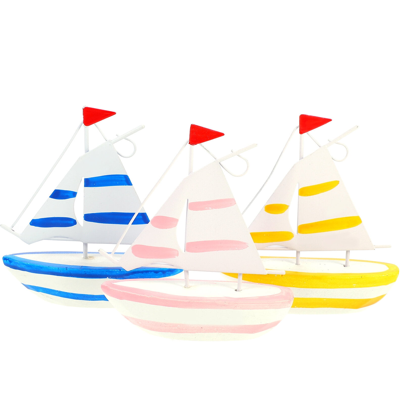 3 Pcs Sailing Ship Boat Mediterranean Sailboat Craft Model Kits ...