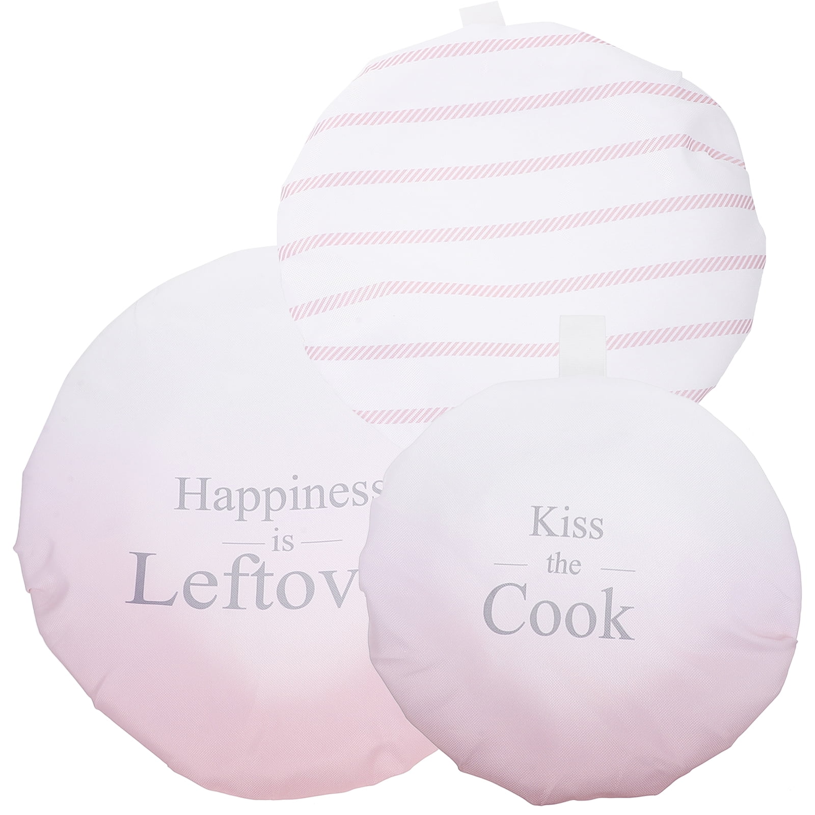 3 Pcs Salad Bowl Leftovers Barbecue Lids Washable Covers For Kitchen ...