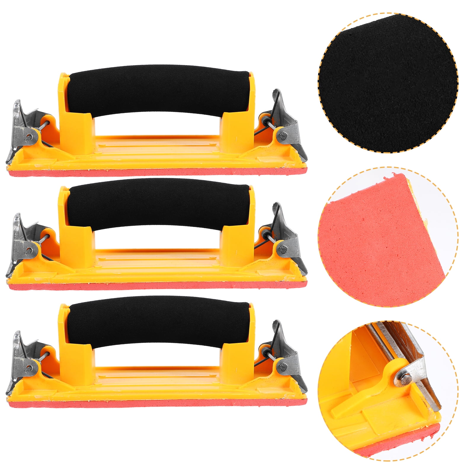 3 Pcs Sandpaper Holder Automotive Sanding Taco Foam Sponge Change ...