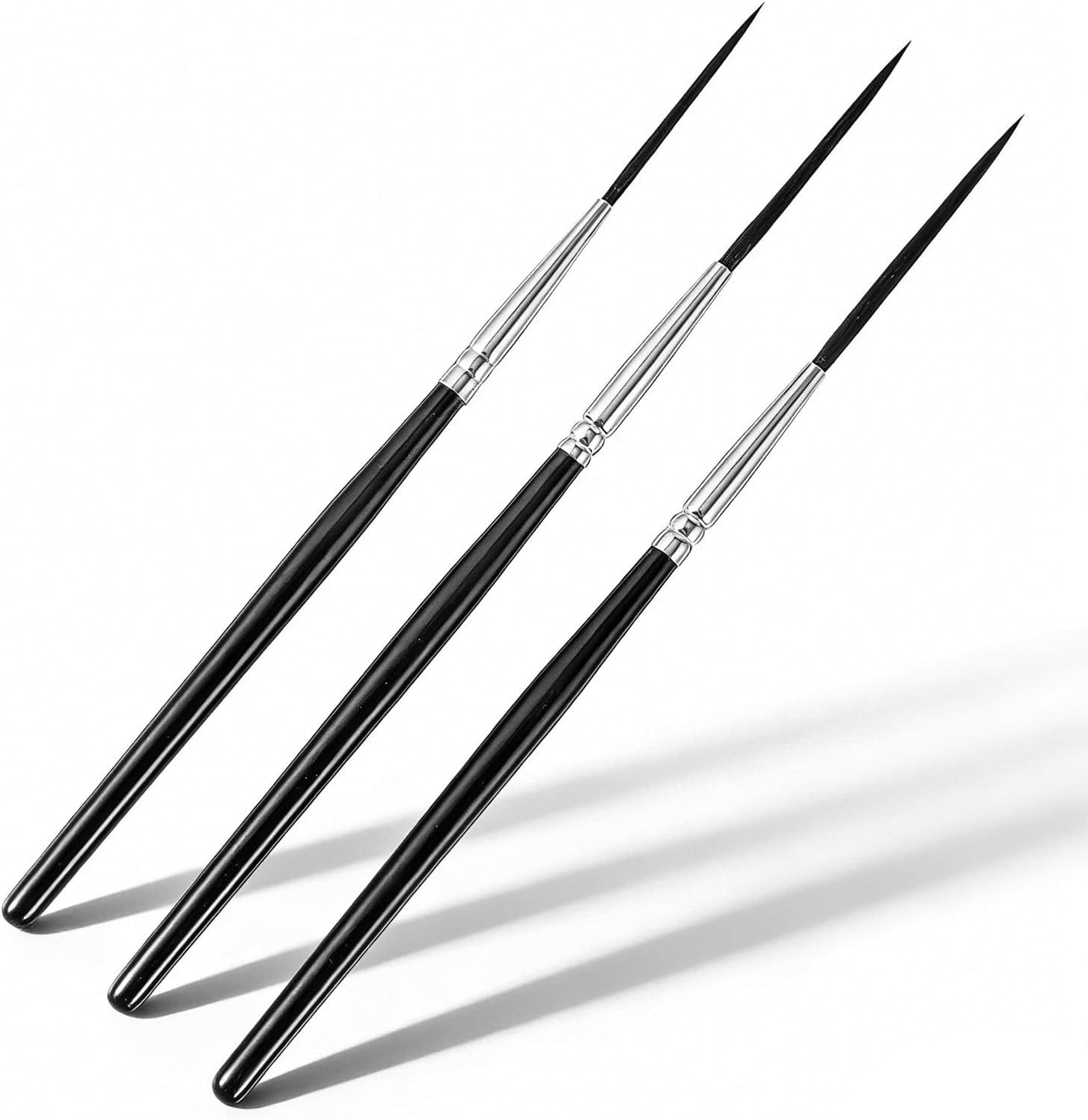 3 Pcs Script Pinstripe Brushes, Extra Long Fine Scroll Pinstriping ...