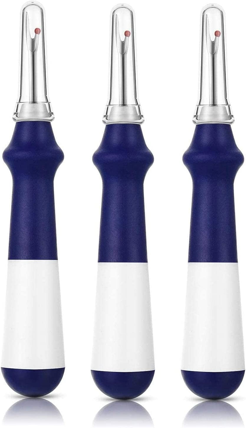 3 Pcs Seam Ripper Set, Stitch Eraser Thread Cutter, Ergonomic Grip Seam ...