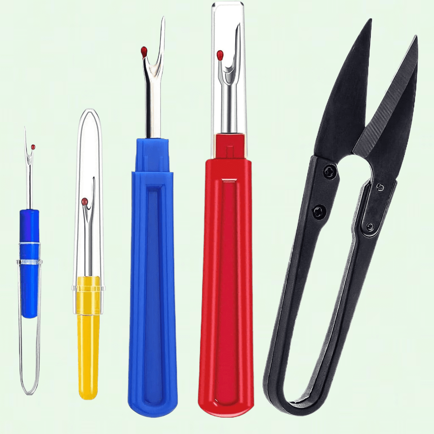 3 Pcs Seam Rippers, Stitch Removers with Scissors, Sewing Thread ...