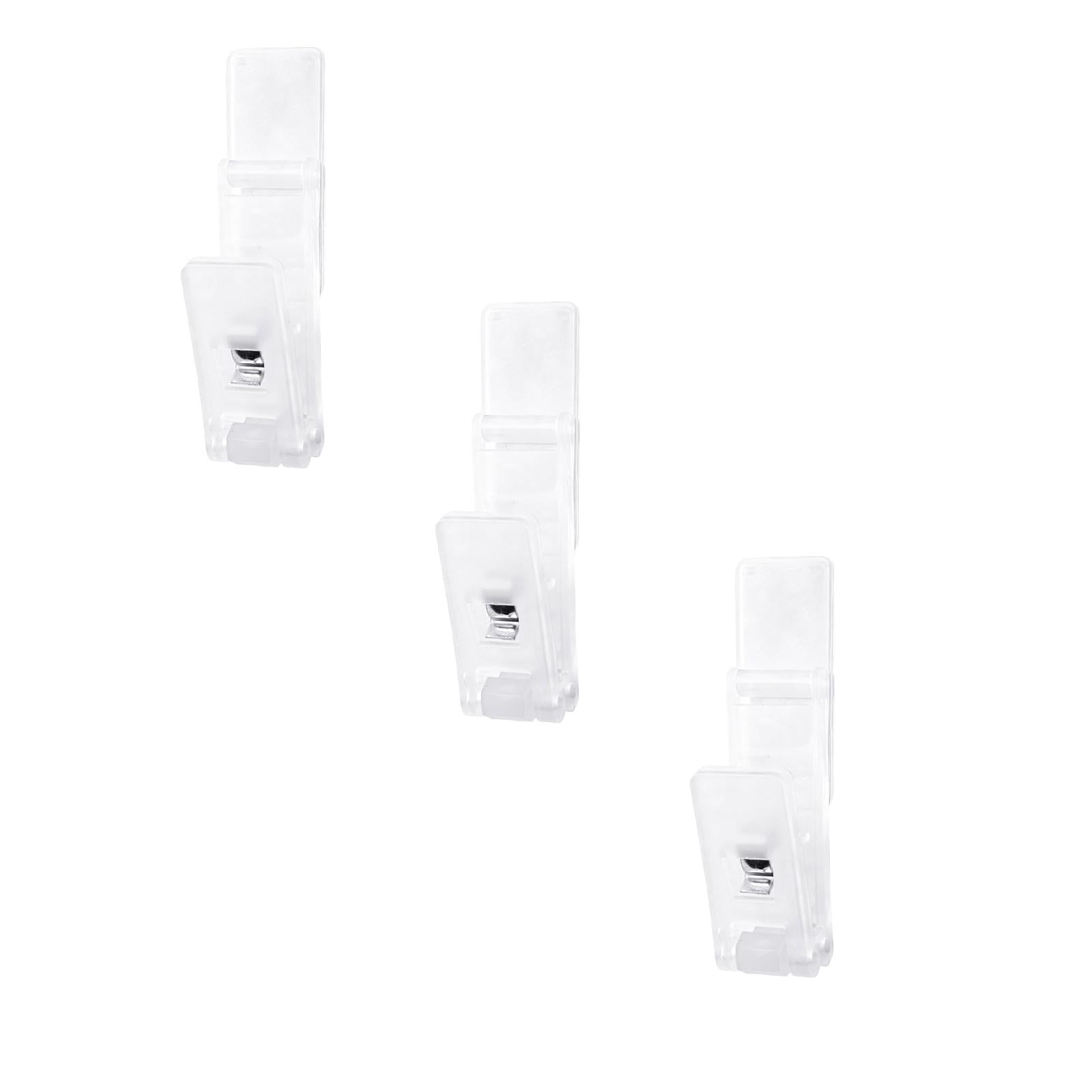 3 Pcs Self Adhesive Clips,Plastic Rotatable Tapestry Sticky Springless ...