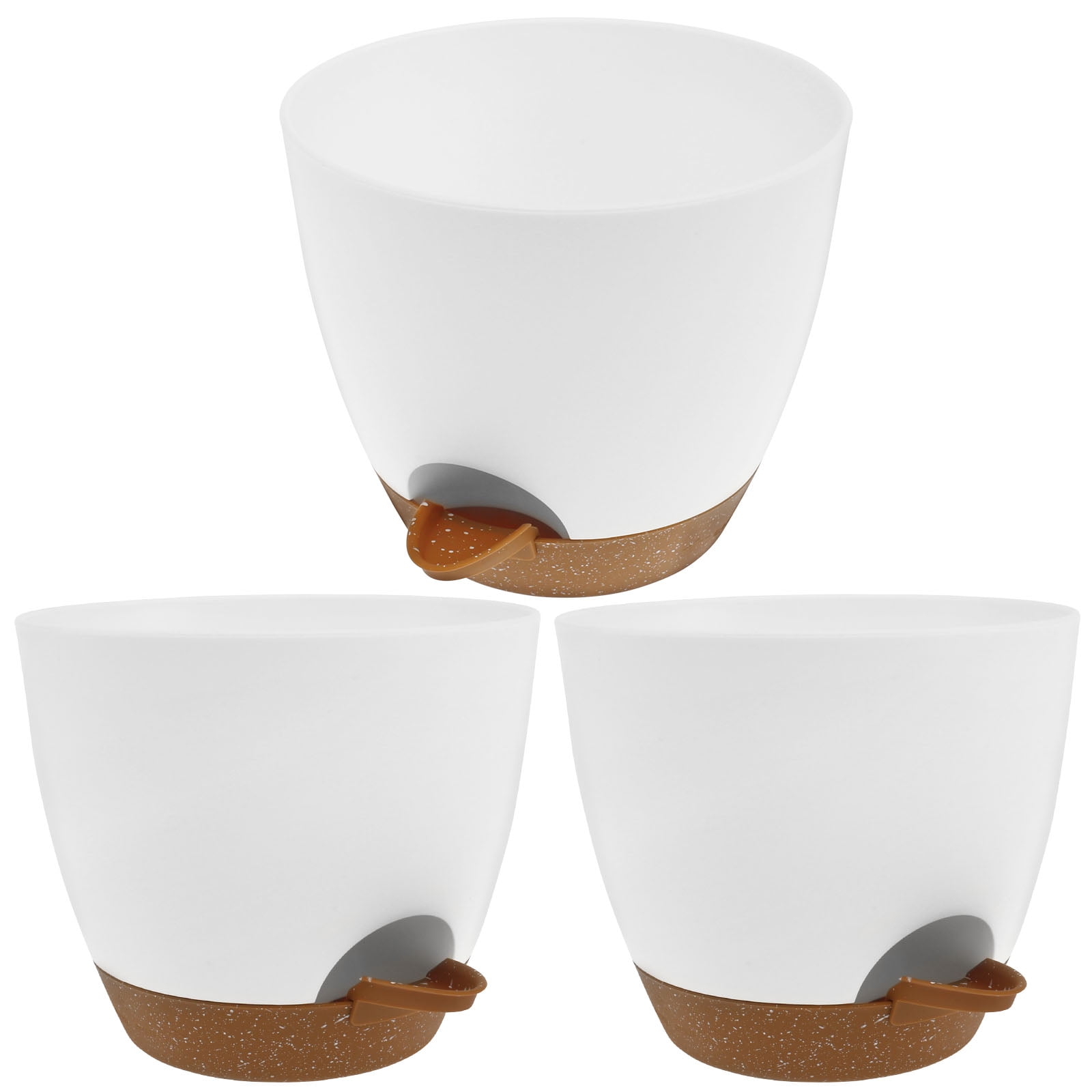3 Pcs Self Watering Pots 7 Inches Decorative Indoor Plant Pots with ...