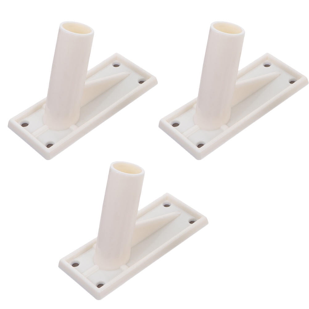 3 Pcs Self-adhesive Flag Pole Mounting Brackets Wall-mounted Holder ...