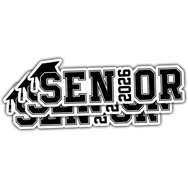 3 Pcs Senior 2026 Stickers, Senior Stickers, Senior Car Decorations ...