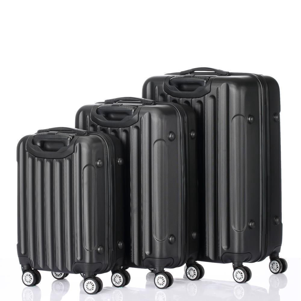 3 Pcs/Set 20"24"28" Trolley Hard-side Lightweight But Durable ABS Hard ...