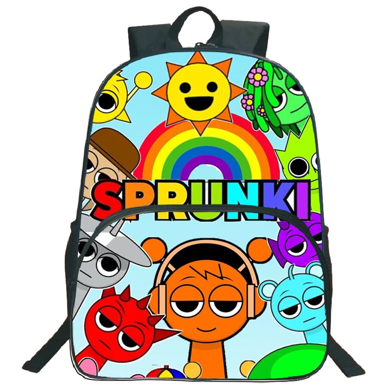 3 Pcs Set Sprunki Backpack with Shoulder Bags ,Cartoon Sprunki 3 in 1 ...