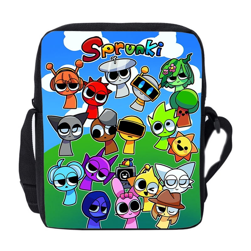 3 Pcs Set Sprunki Backpack with Shoulder Bags ,Cartoon Sprunki 3 in 1 ...