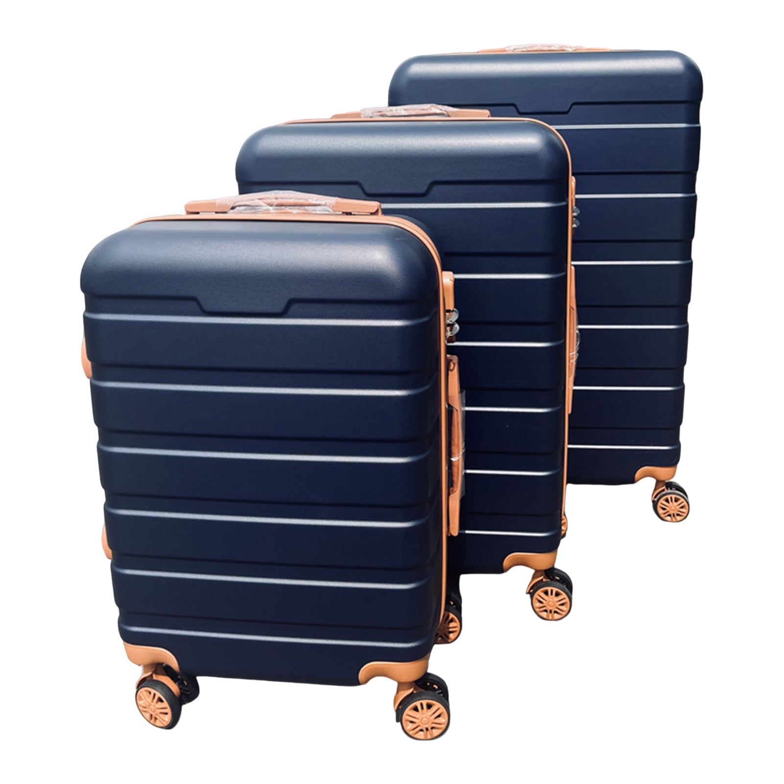 3 Pcs/Set Suitcase Set Different Sizes Large Hard Shell Spinner Wheel ...