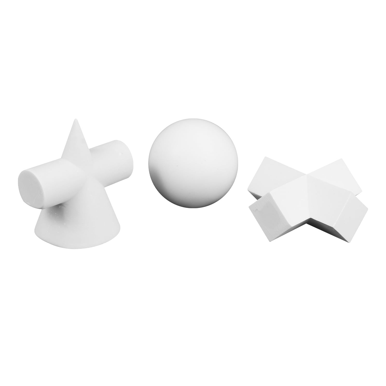 3 Pcs Shapes Geometry Model Creative Statue Decoration - Walmart.com