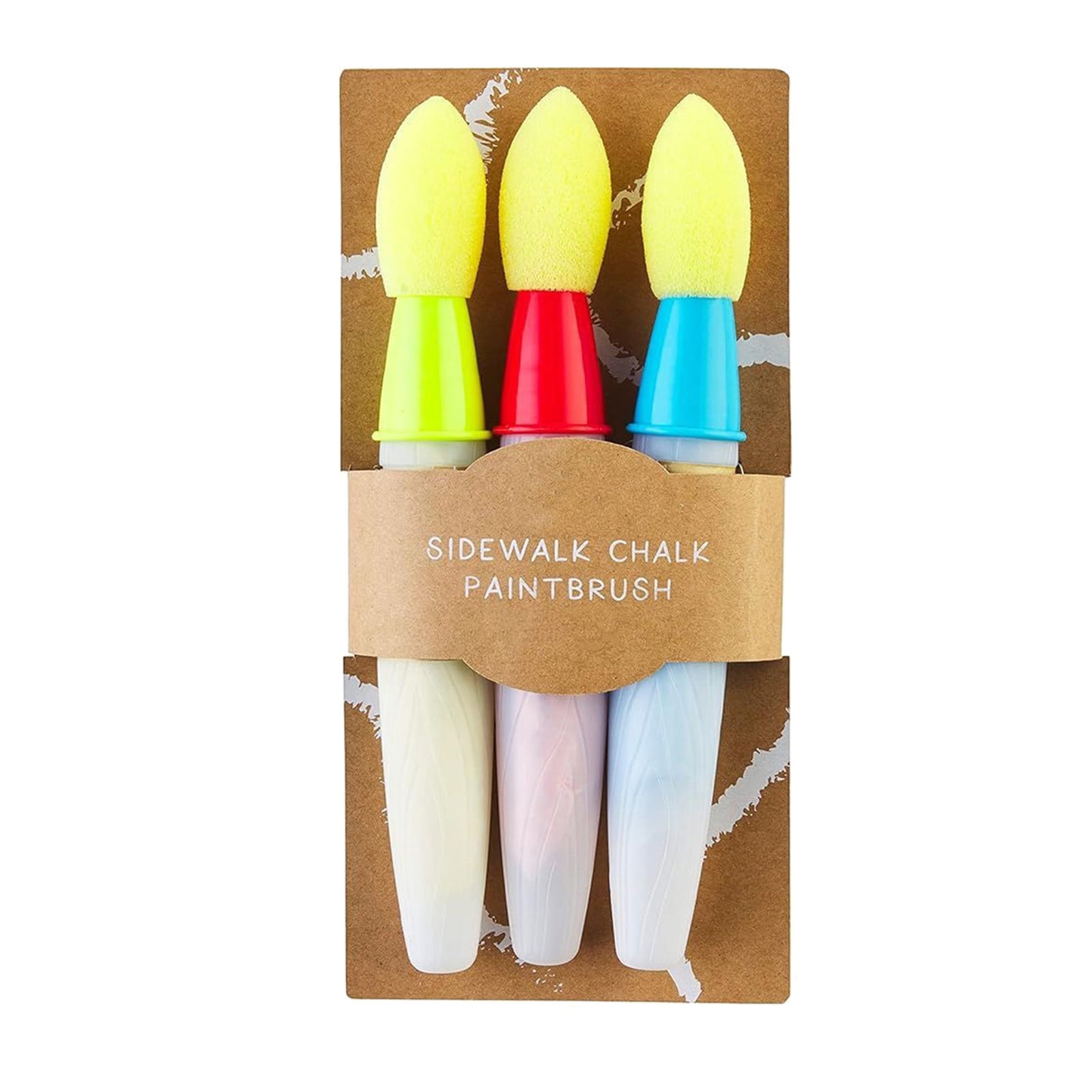 3 Pcs Sidewalk Chalk Paint Brush, Washable Sidewalk Paint Brush with ...