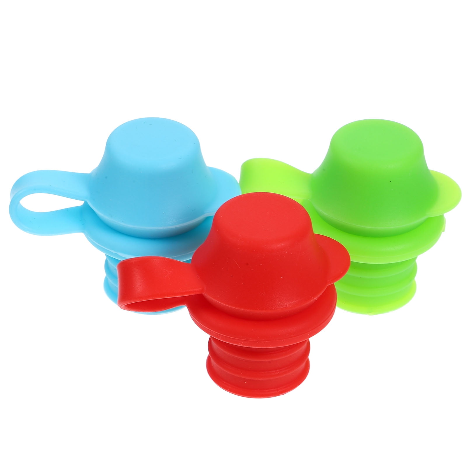 3 Pcs Silicone Bottle Cap Mouth Leakproof Anti-spill Water Spout ...