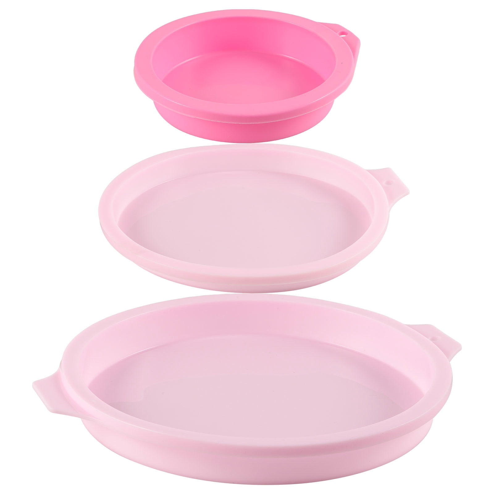 3 Pcs Silicone Cake Mold Round Pans Baking Cakes Cheesecake ...