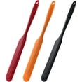 3 Pcs Silicone Jar Spatulas, Non-Stick Scraper Tools for Baking Cake ...